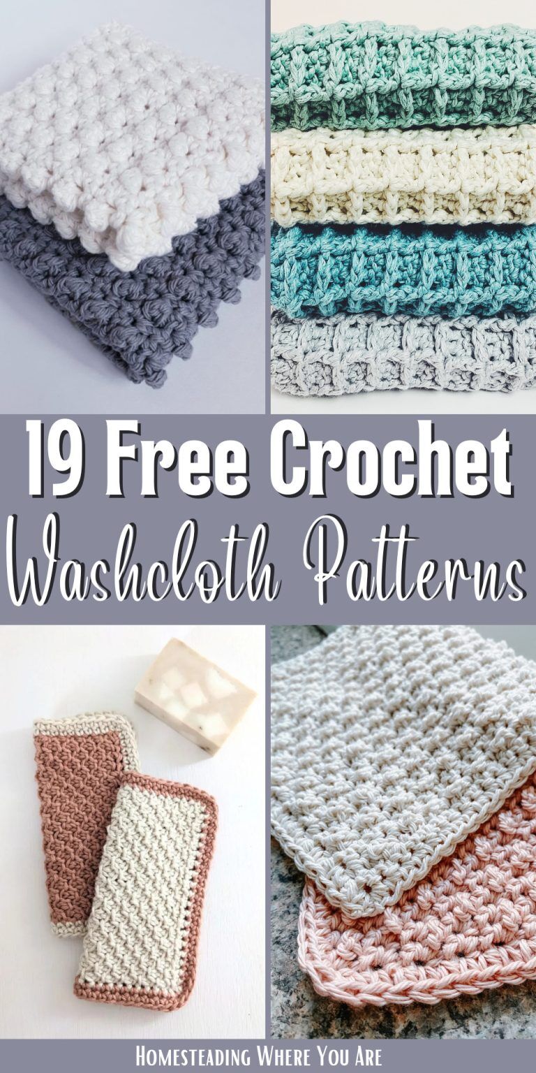 19 Free Crochet Washcloth Patterns